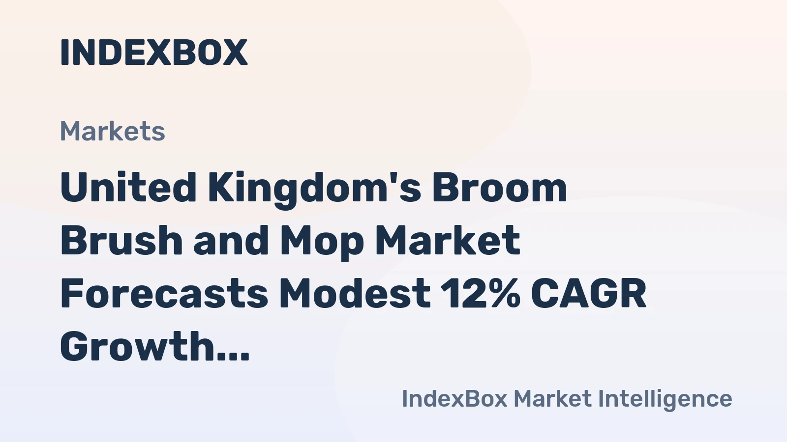 United Kingdom's Broom Brush and Mop Market Forecasts Modest 12% CAGR Growth Through 2035