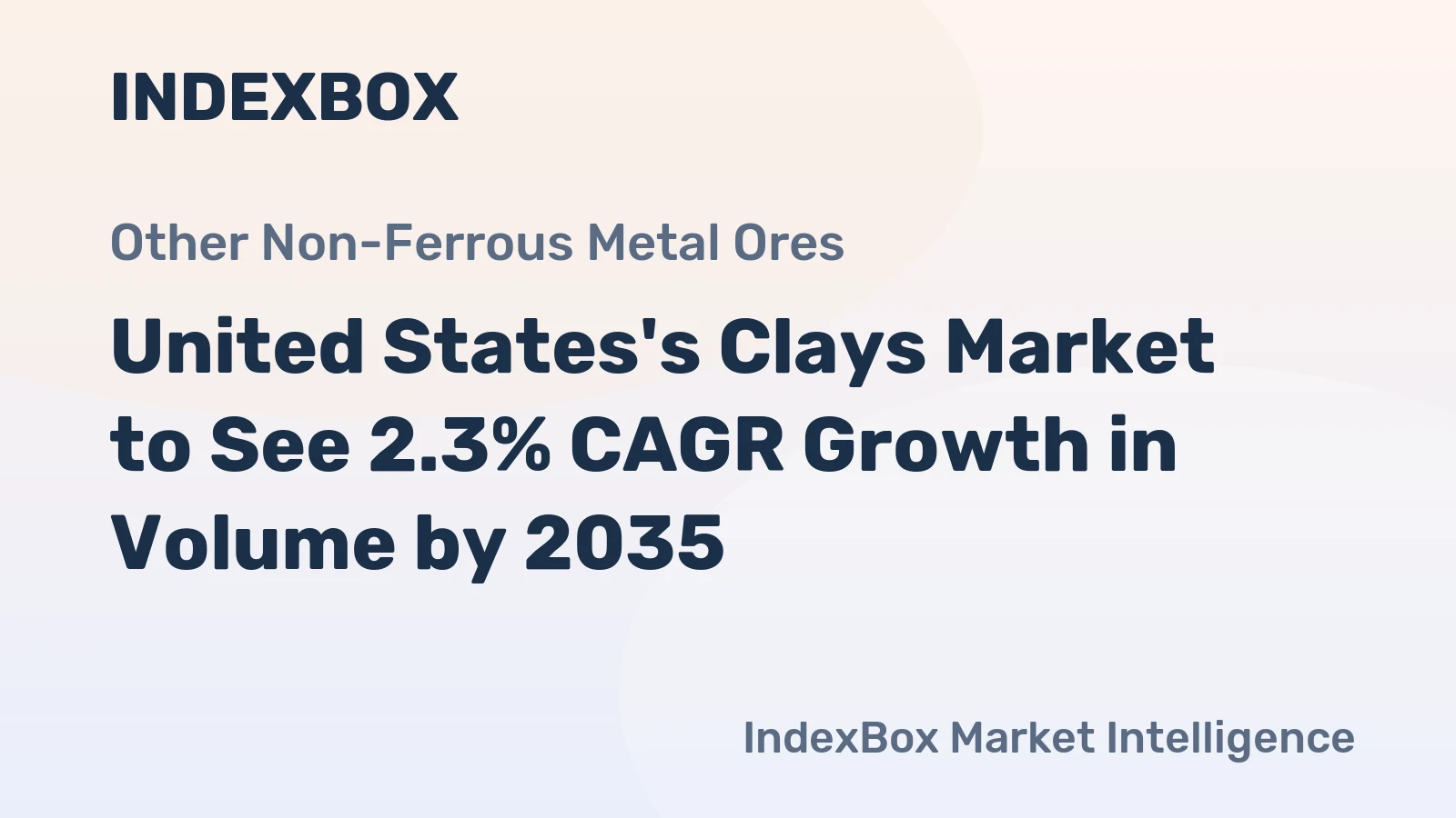 United States's Clays Market to See 2.3% CAGR Growth in Volume by 2035