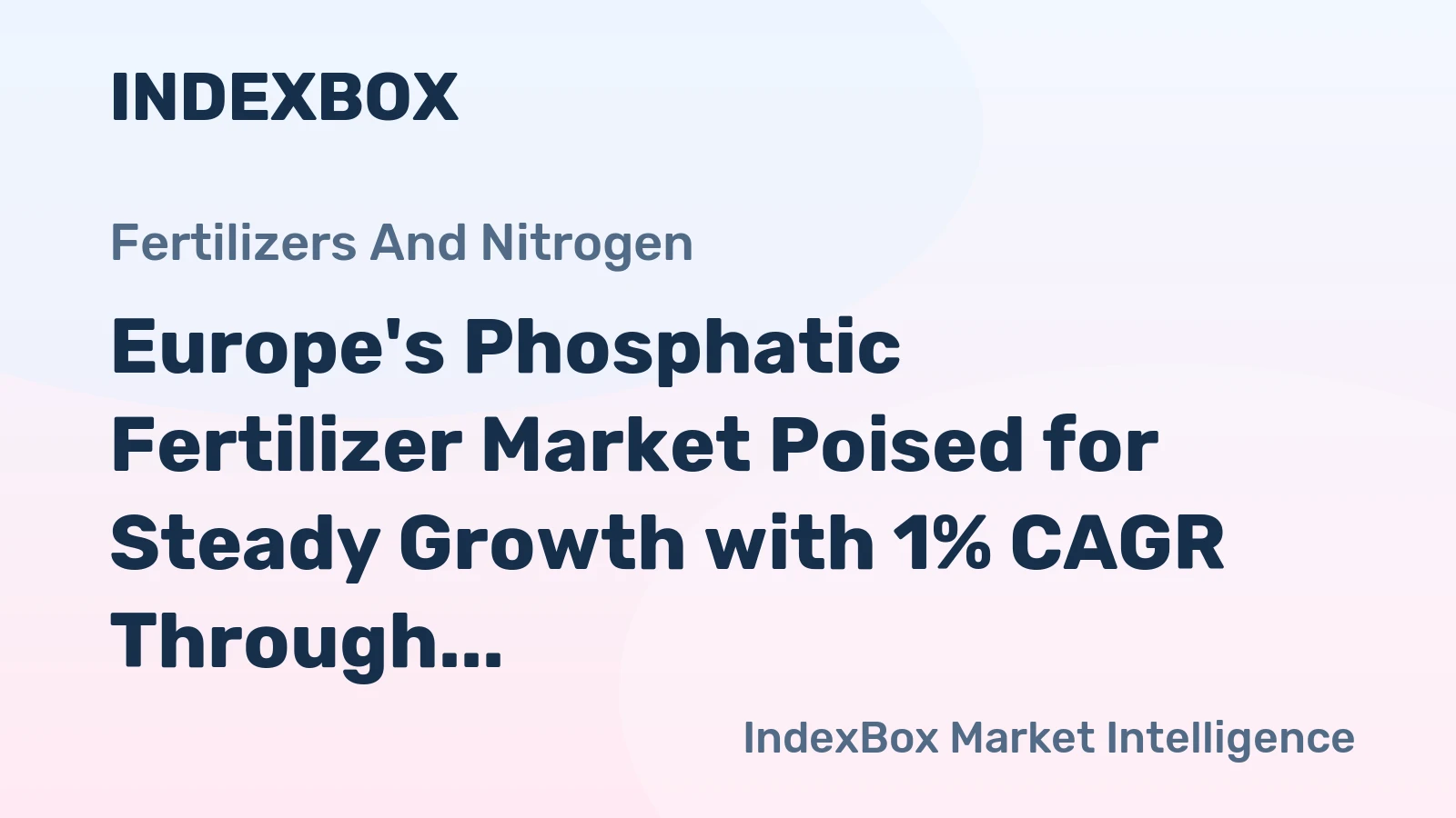 Europe's Phosphatic Fertilizer Market Poised for Steady Growth with 1% CAGR Through 2035