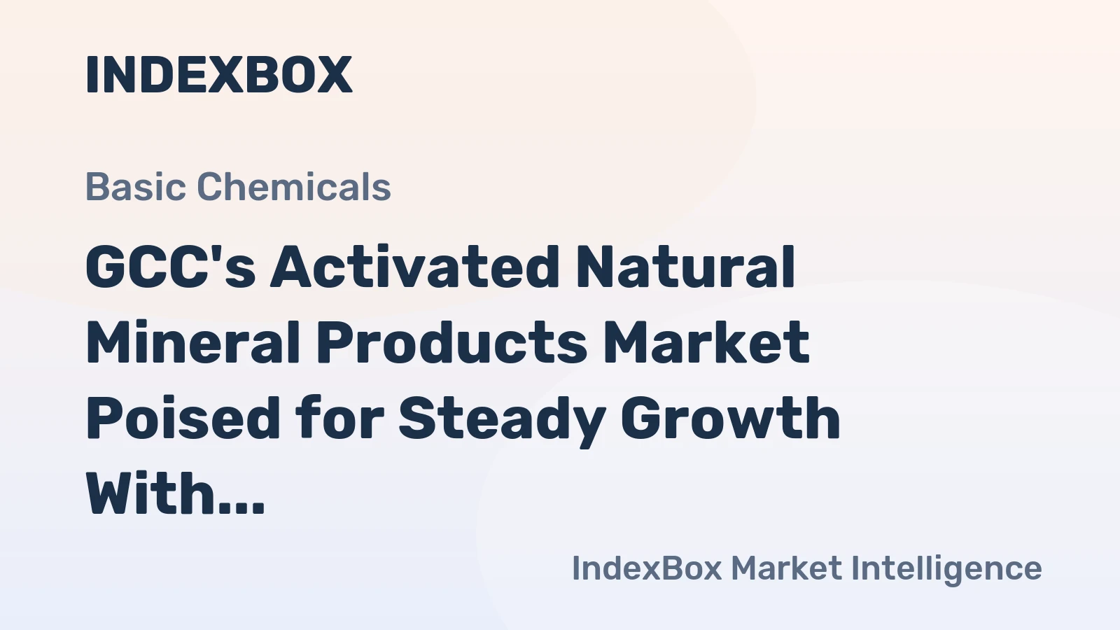 GCC's Activated Natural Mineral Products Market Poised for Steady Growth With a +2.5% CAGR Through 2035