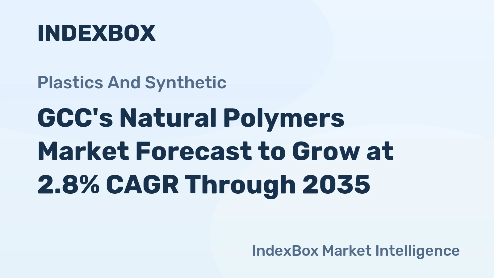 GCC's Natural Polymers Market Forecast to Grow at 2.8% CAGR Through 2035
