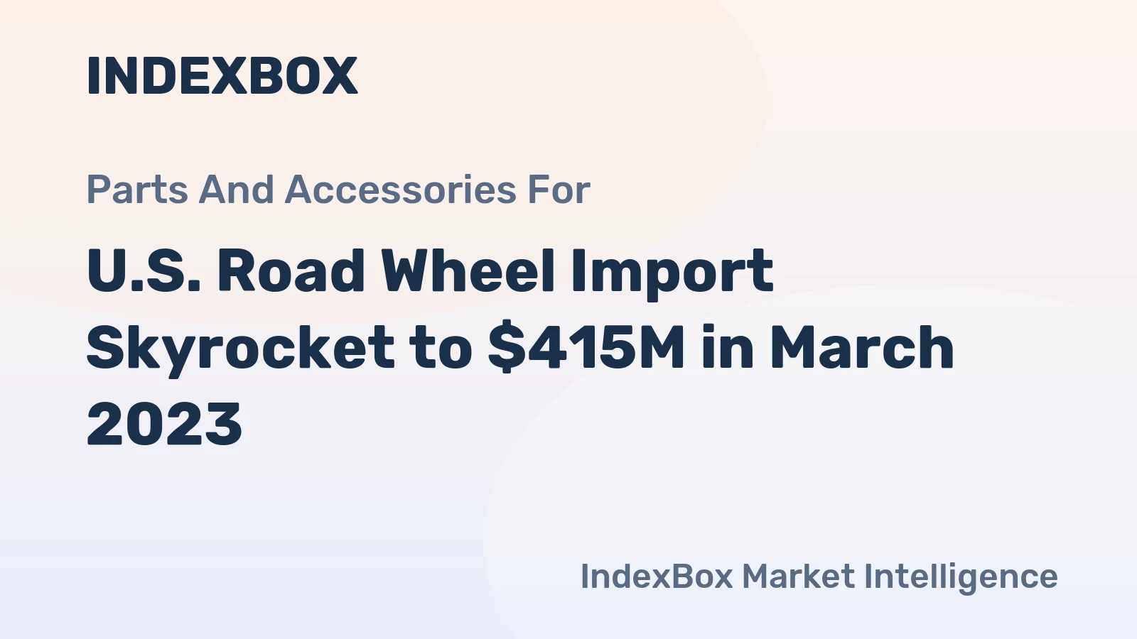 U.S. Road Wheel Import Skyrocket to $415M in March 2023