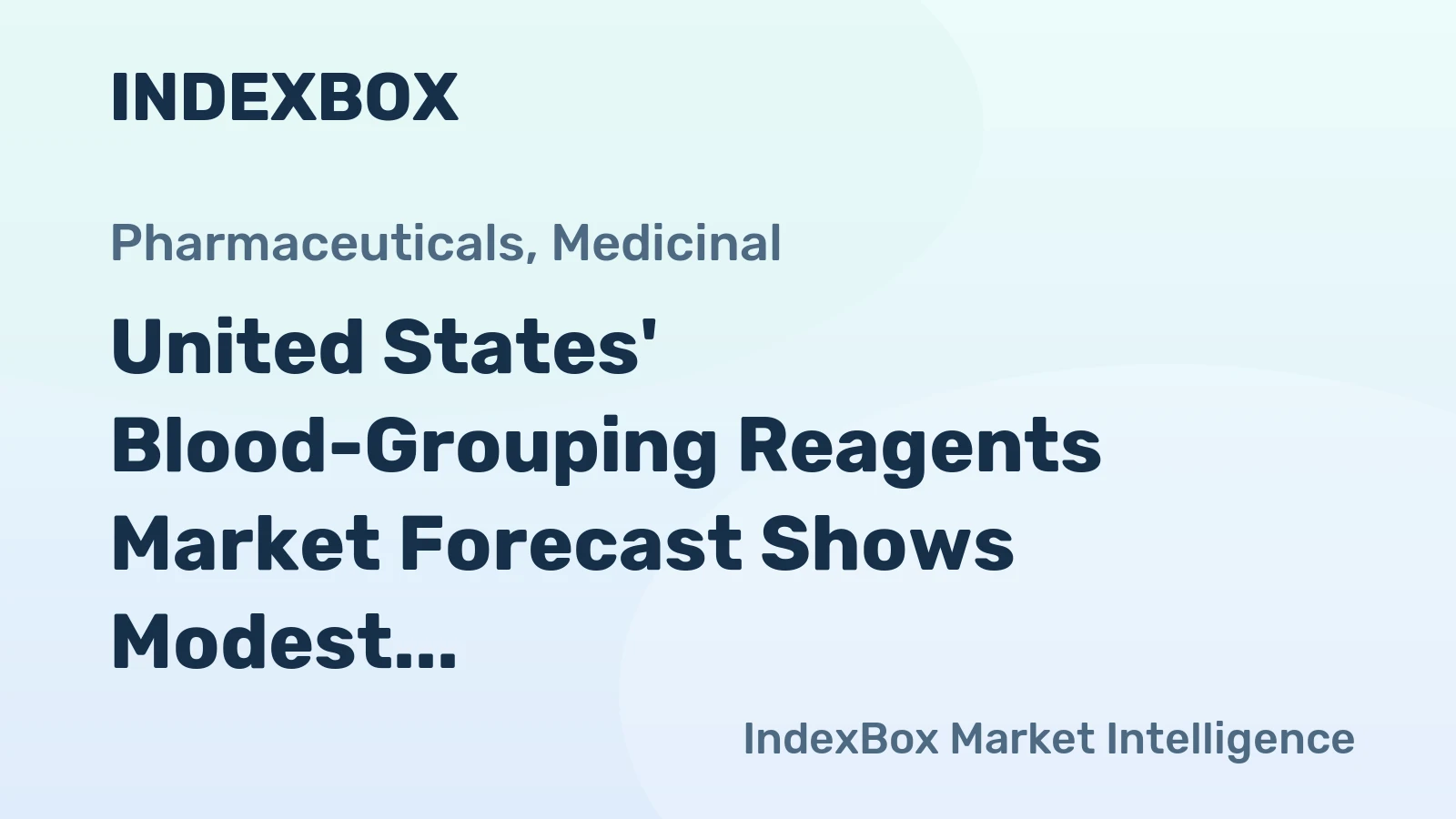 United States' Blood-Grouping Reagents Market Forecast Shows Modest Growth With 02% CAGR Through 2035