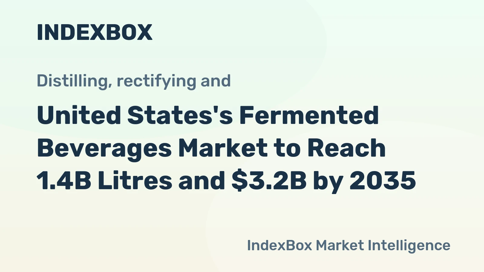 United States's Fermented Beverages Market to Reach 1.4B Litres and $3.2B by 2035