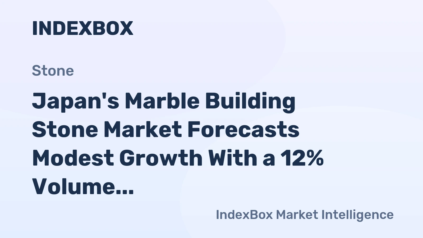 Japan's Marble Building Stone Market Forecasts Modest Growth With a 12% Volume CAGR Through 2035
