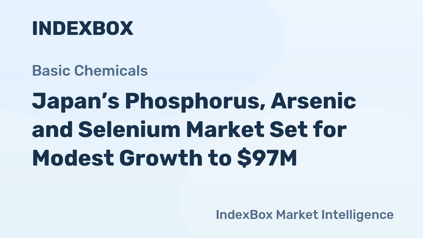 Japan’s Phosphorus, Arsenic and Selenium Market Set for Modest Growth to $97M