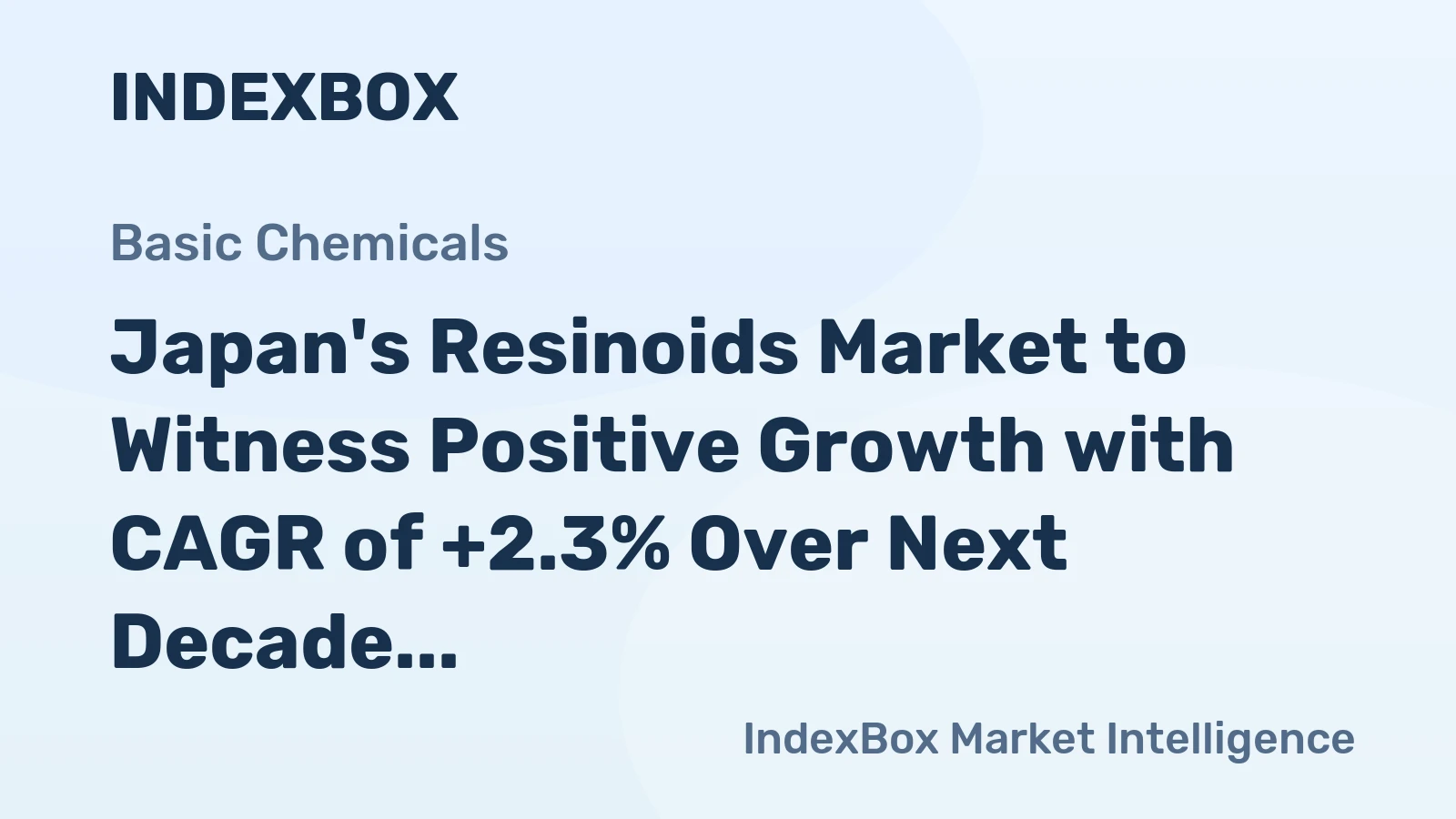 Japan's Resinoids Market to Witness Positive Growth with CAGR of +2.3% Over Next Decade