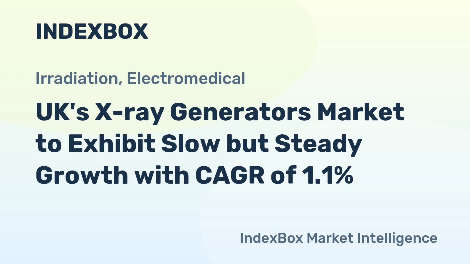 UK's X-ray Generators Market to Exhibit Slow but Steady Growth with CAGR of 1.1%