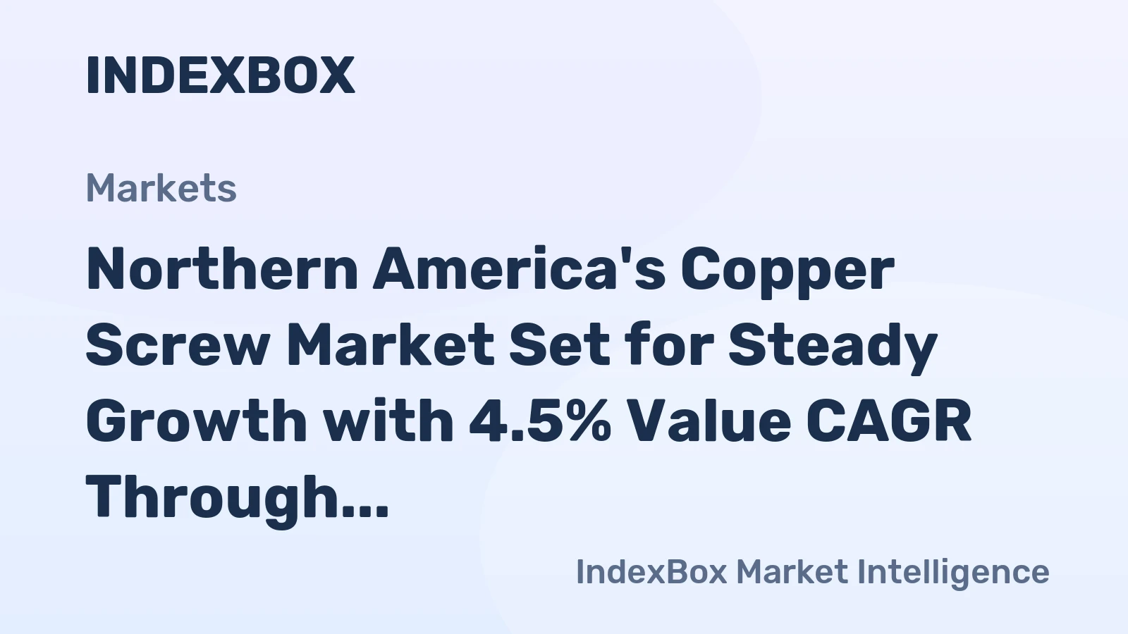Northern America's Copper Screw Market Set for Steady Growth with 4.5% Value CAGR Through 2035