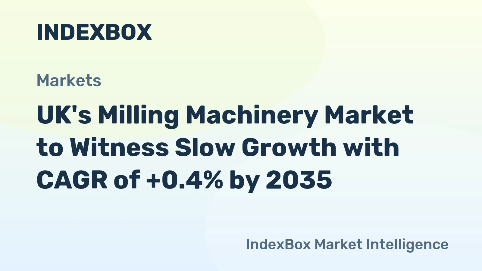 UK's Milling Machinery Market to Witness Slow Growth with CAGR of +0.4% by 2035