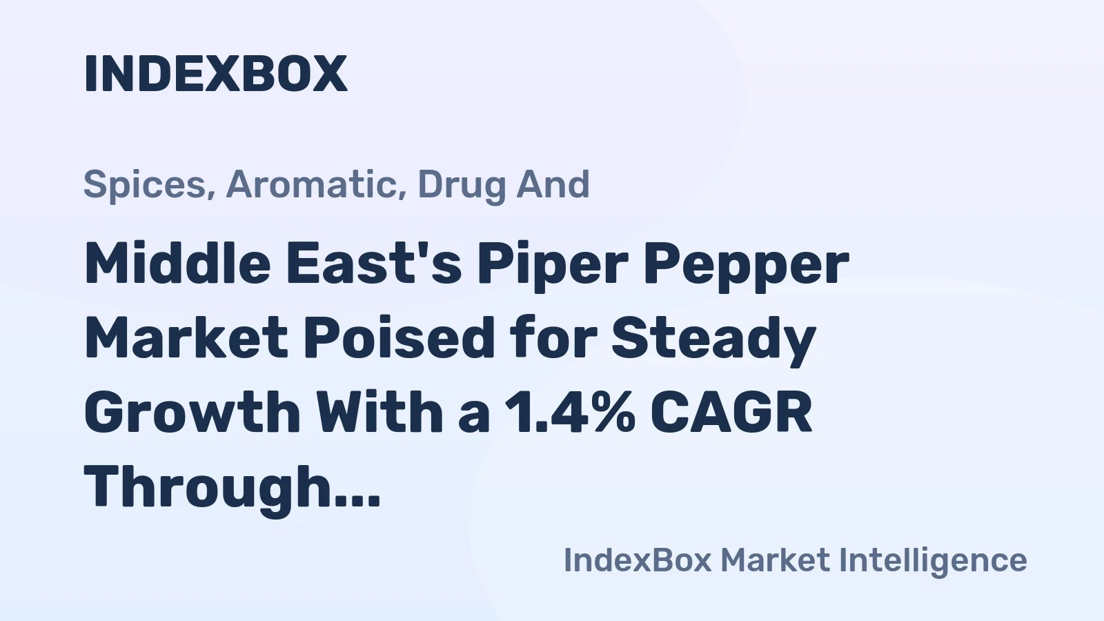 Middle East's Piper Pepper Market Poised for Steady Growth With a 1.4% CAGR Through 2035