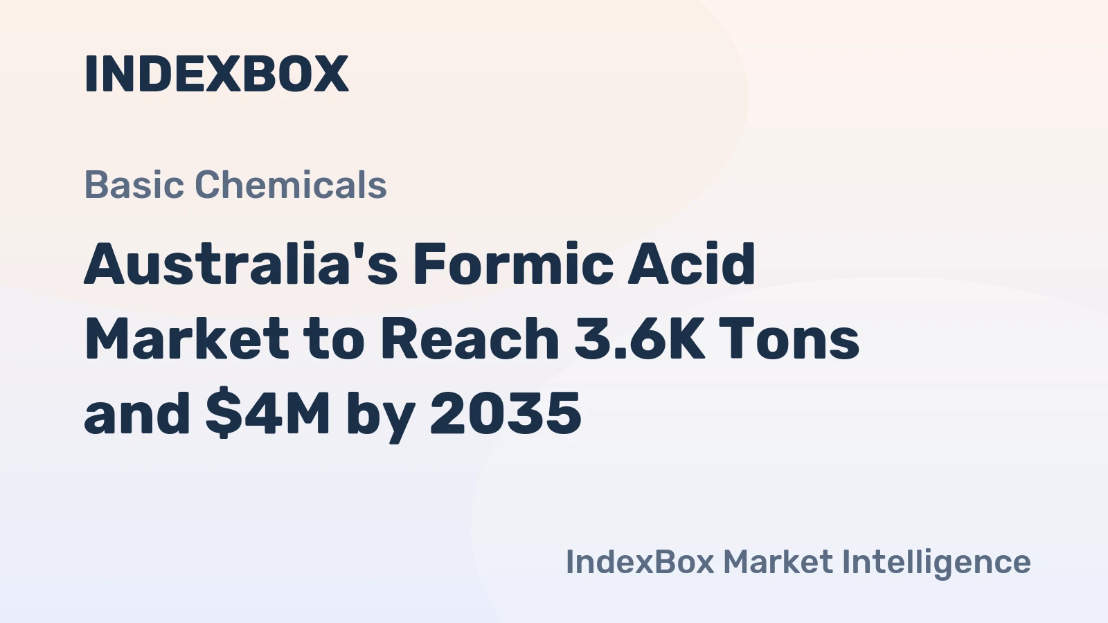 Australia's Formic Acid Market to Reach 3.6K Tons and $4M by 2035