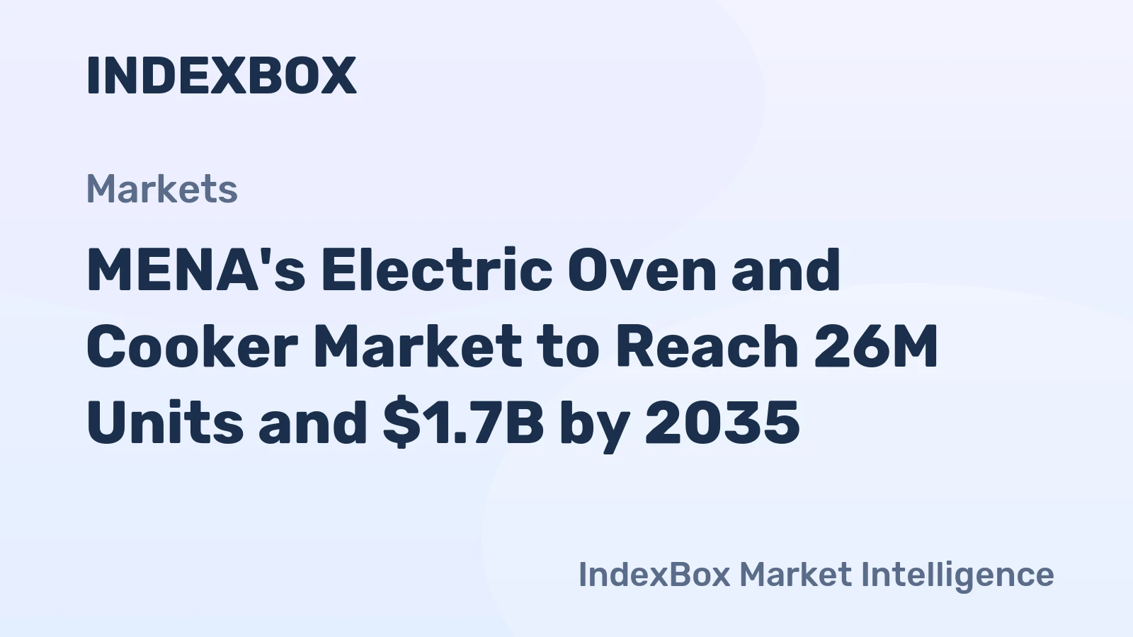 MENA's Electric Oven and Cooker Market to Reach 26M Units and $1.7B by 2035