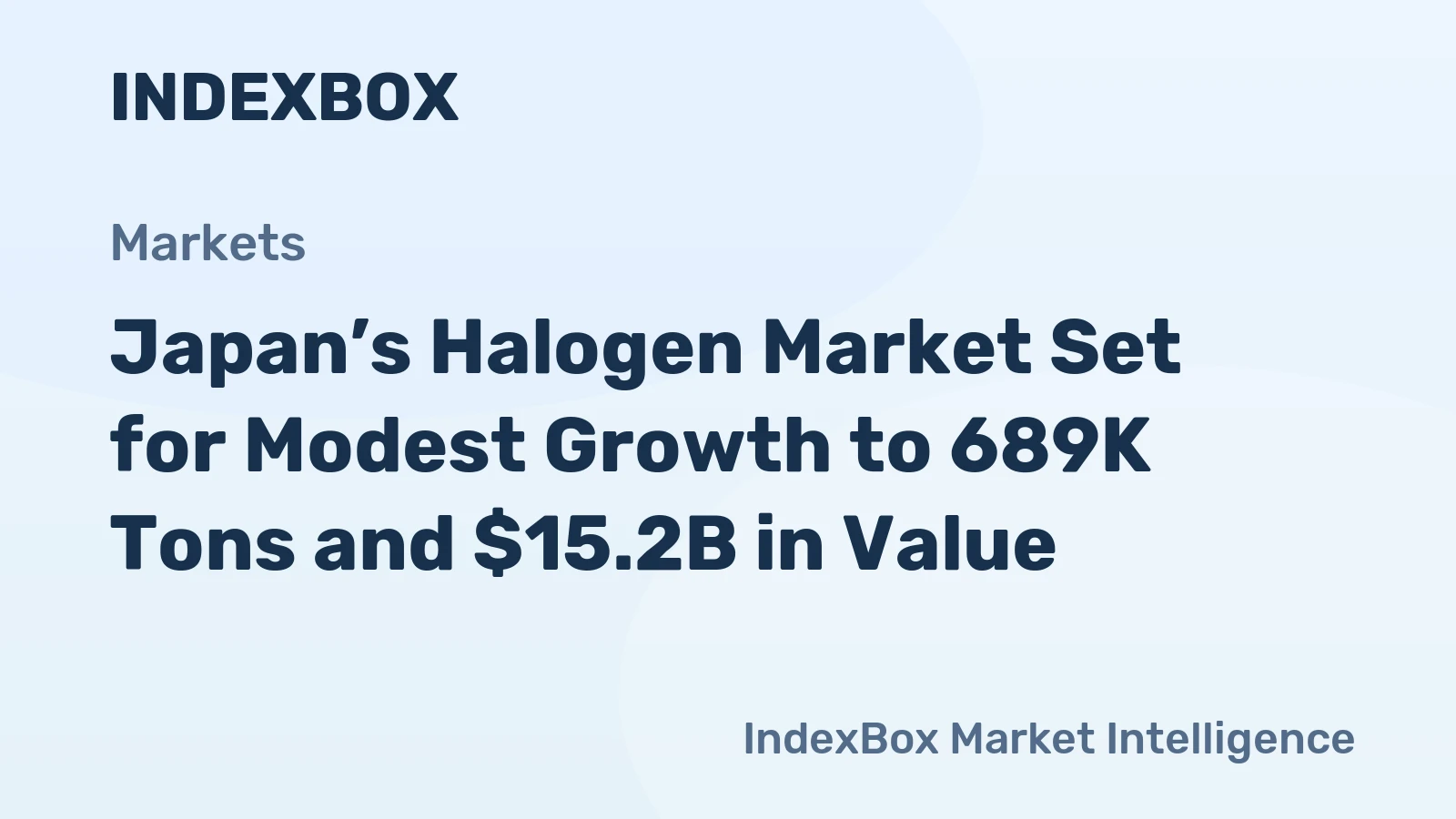 Japan’s Halogen Market Set for Modest Growth to 689K Tons and $15.2B in Value