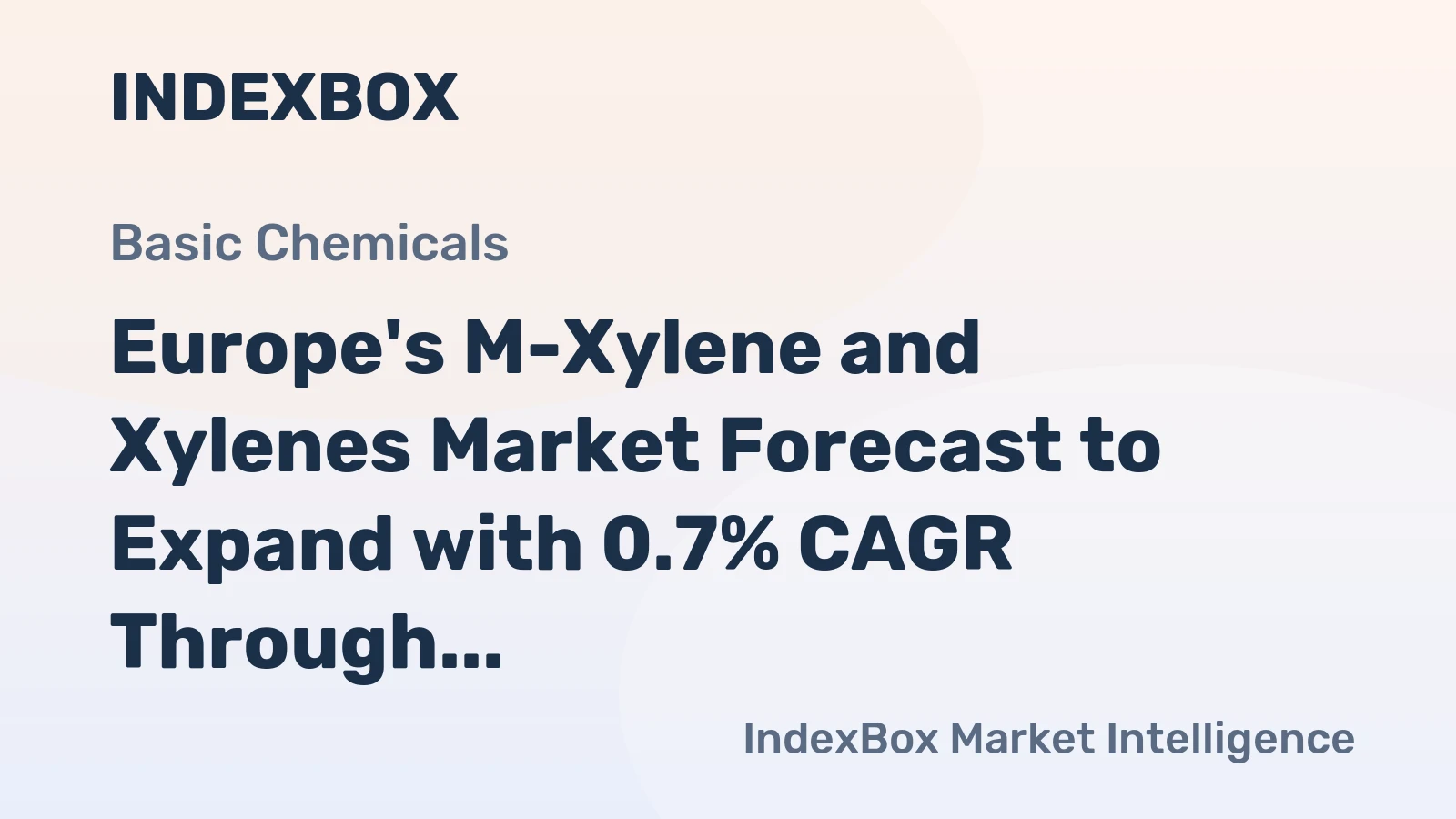 Europe's M-Xylene and Xylenes Market Forecast to Expand with 0.7% CAGR Through 2035