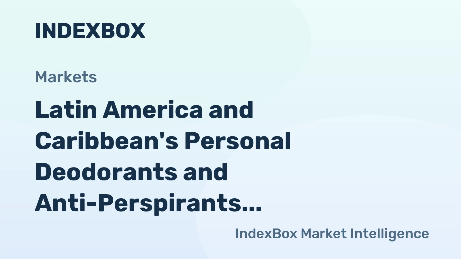Latin America and Caribbean's Personal Deodorants and Anti-Perspirants Market to Grow at +1.0% CAGR, Reaching 196K Tons by 2035