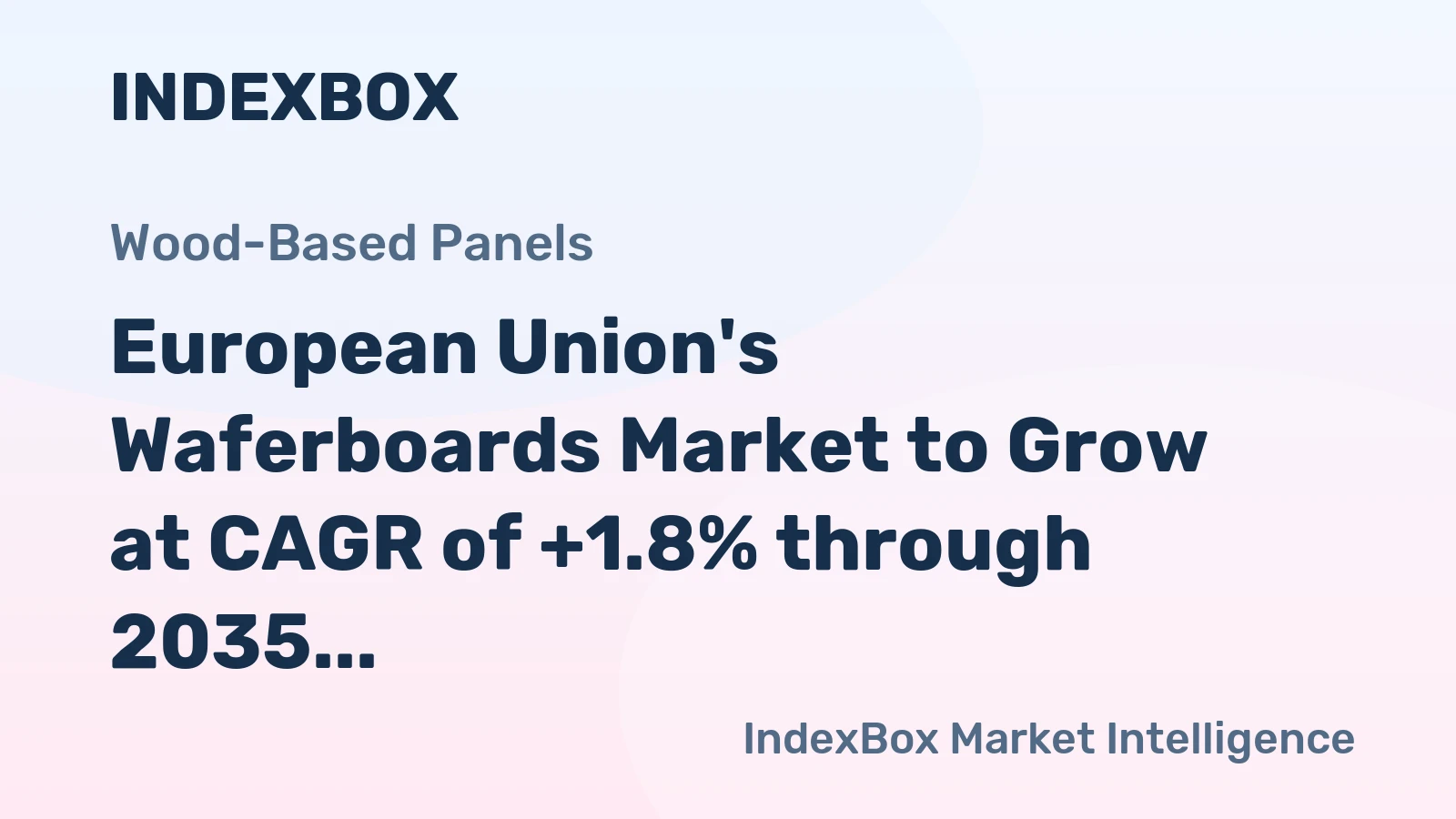 European Union's Waferboards Market to Grow at CAGR of +1.8% through 2035