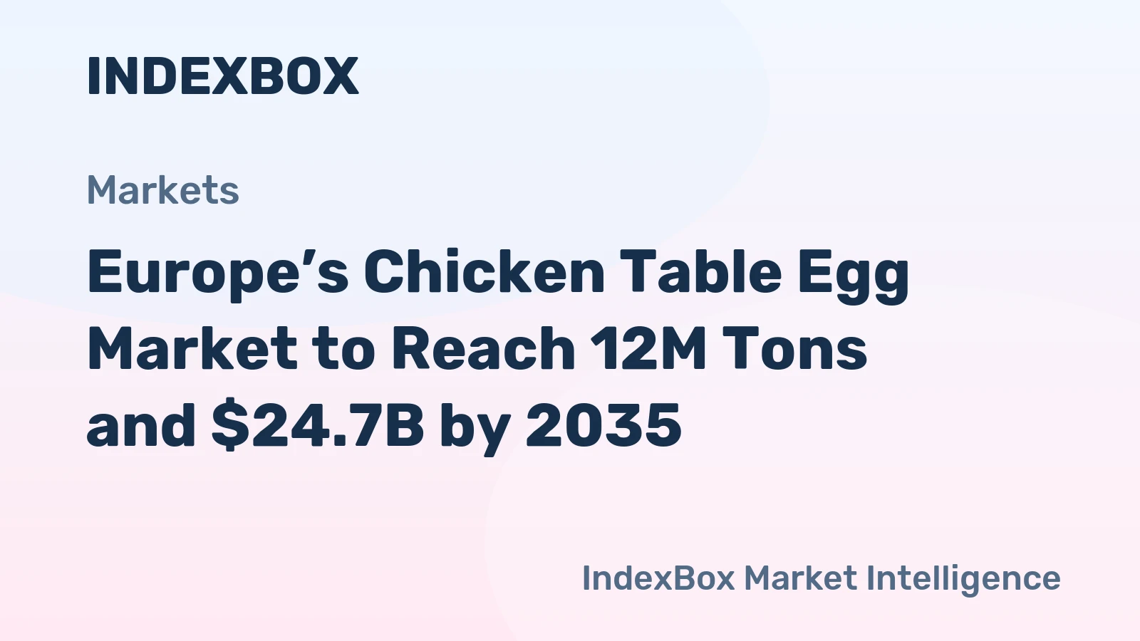 Europe’s Chicken Table Egg Market to Reach 12M Tons and $24.7B by 2035