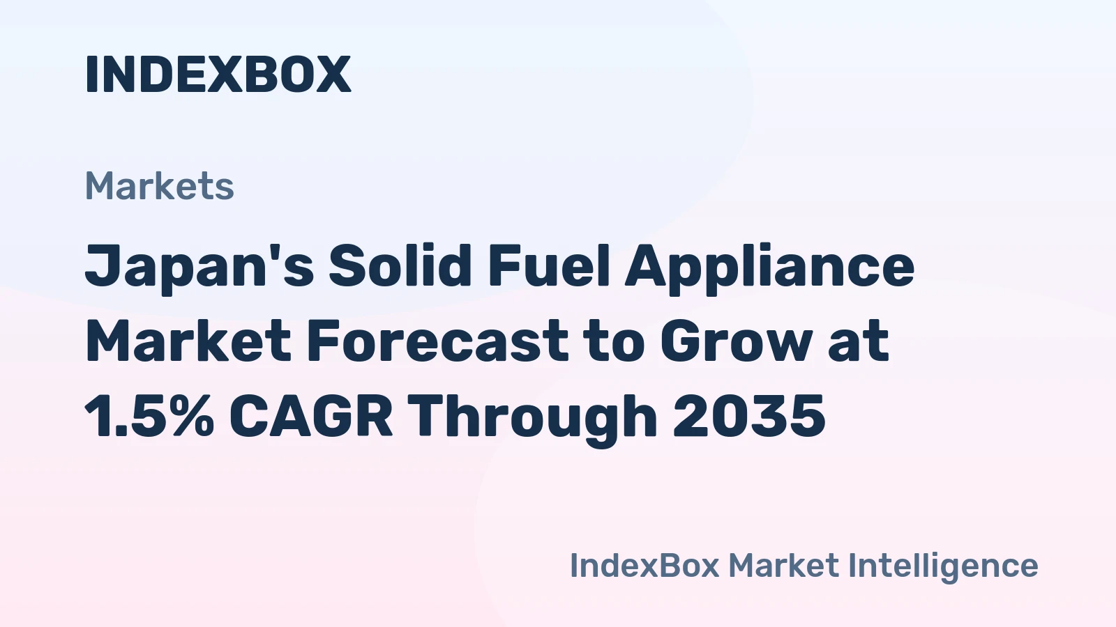 Japan's Solid Fuel Appliance Market Forecast to Grow at 1.5% CAGR Through 2035