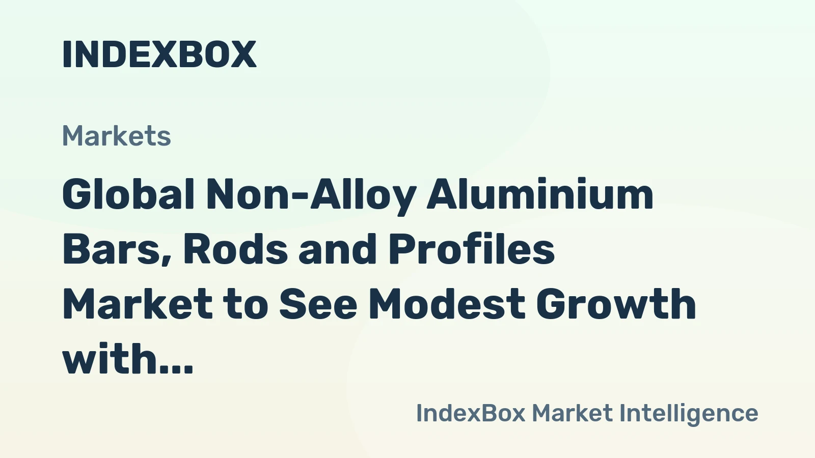 Global Non-Alloy Aluminium Bars, Rods and Profiles Market to See Modest Growth with a CAGR of +0.4% from 2024 to 2035