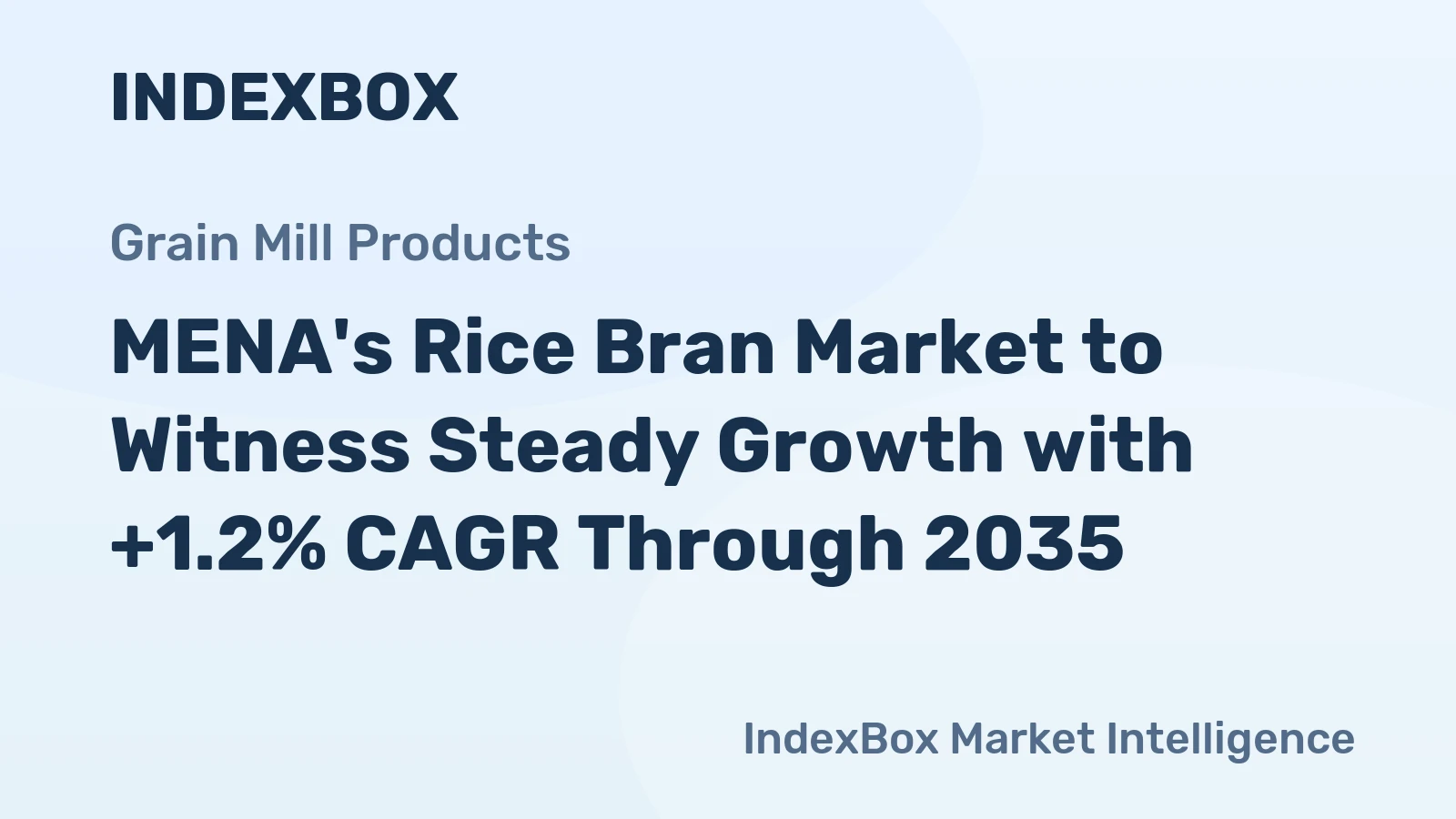 MENA's Rice Bran Market to Witness Steady Growth with +1.2% CAGR Through 2035