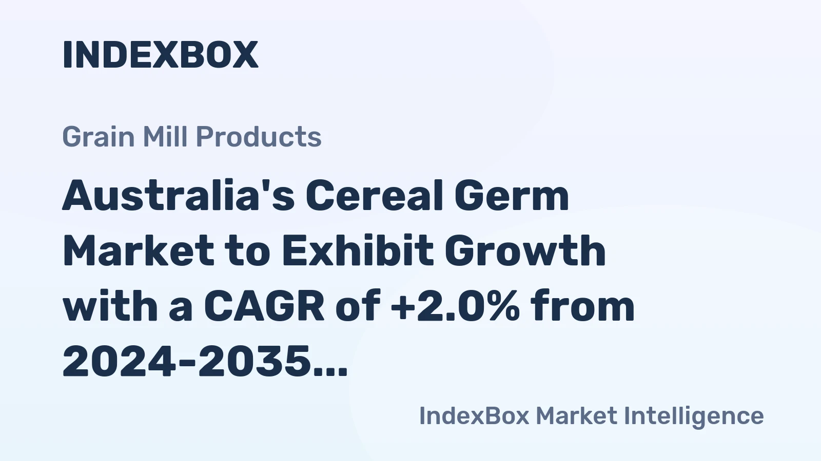 Australia's Cereal Germ Market to Exhibit Growth with a CAGR of +2.0% from 2024-2035