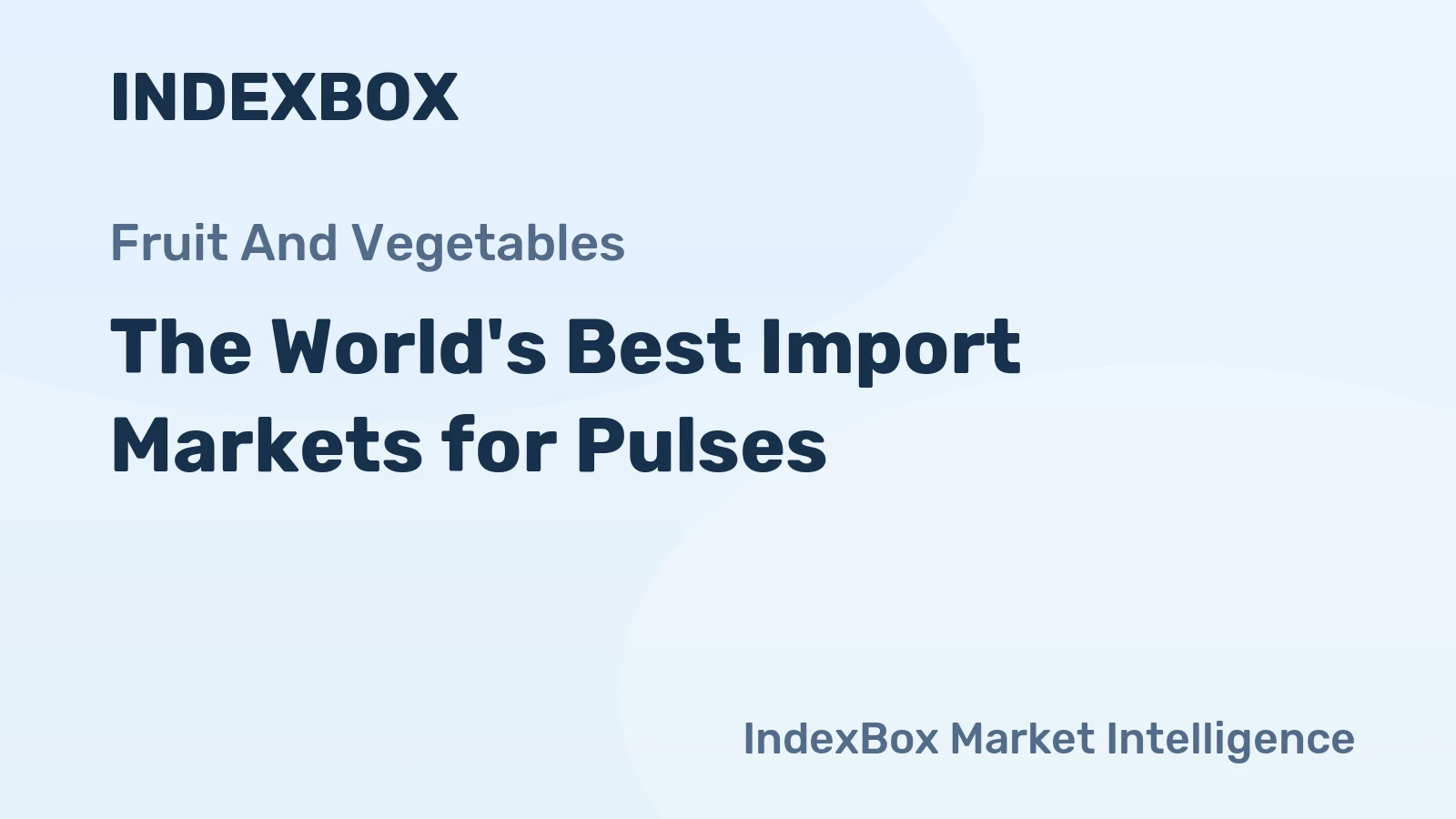 The World's Best Import Markets for Pulses