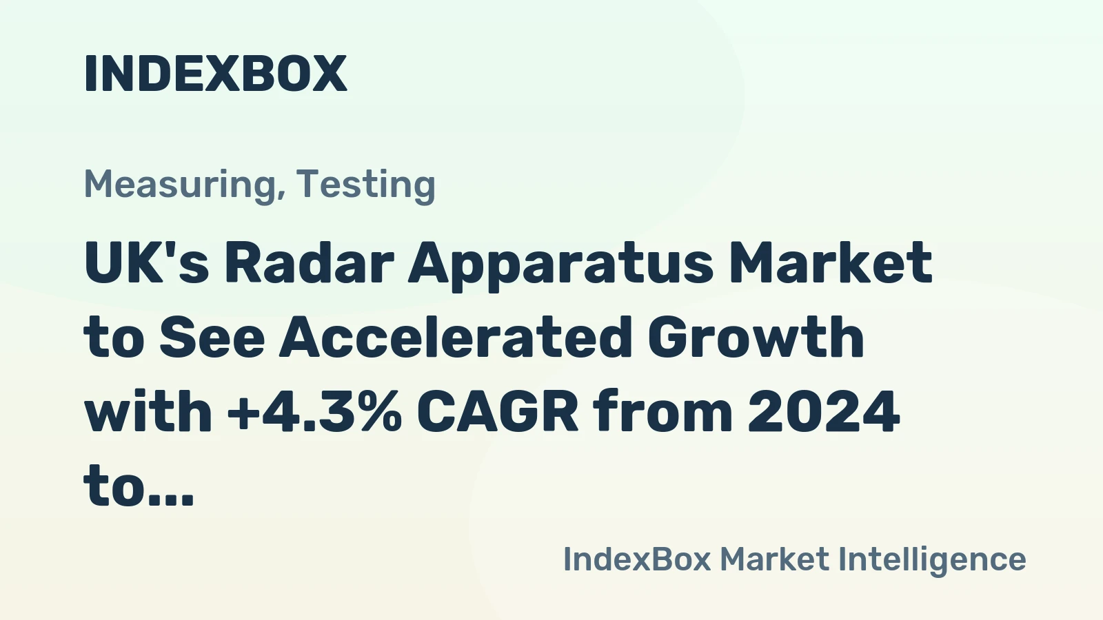 UK's Radar Apparatus Market to See Accelerated Growth with +4.3% CAGR from 2024 to 2035