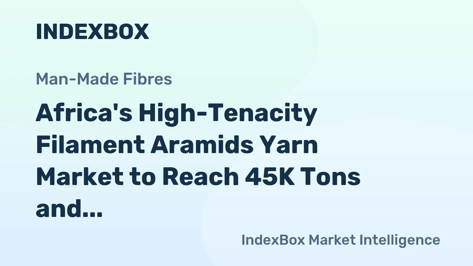 Africa's High-Tenacity Filament Aramids Yarn Market to Reach 45K Tons and $710M