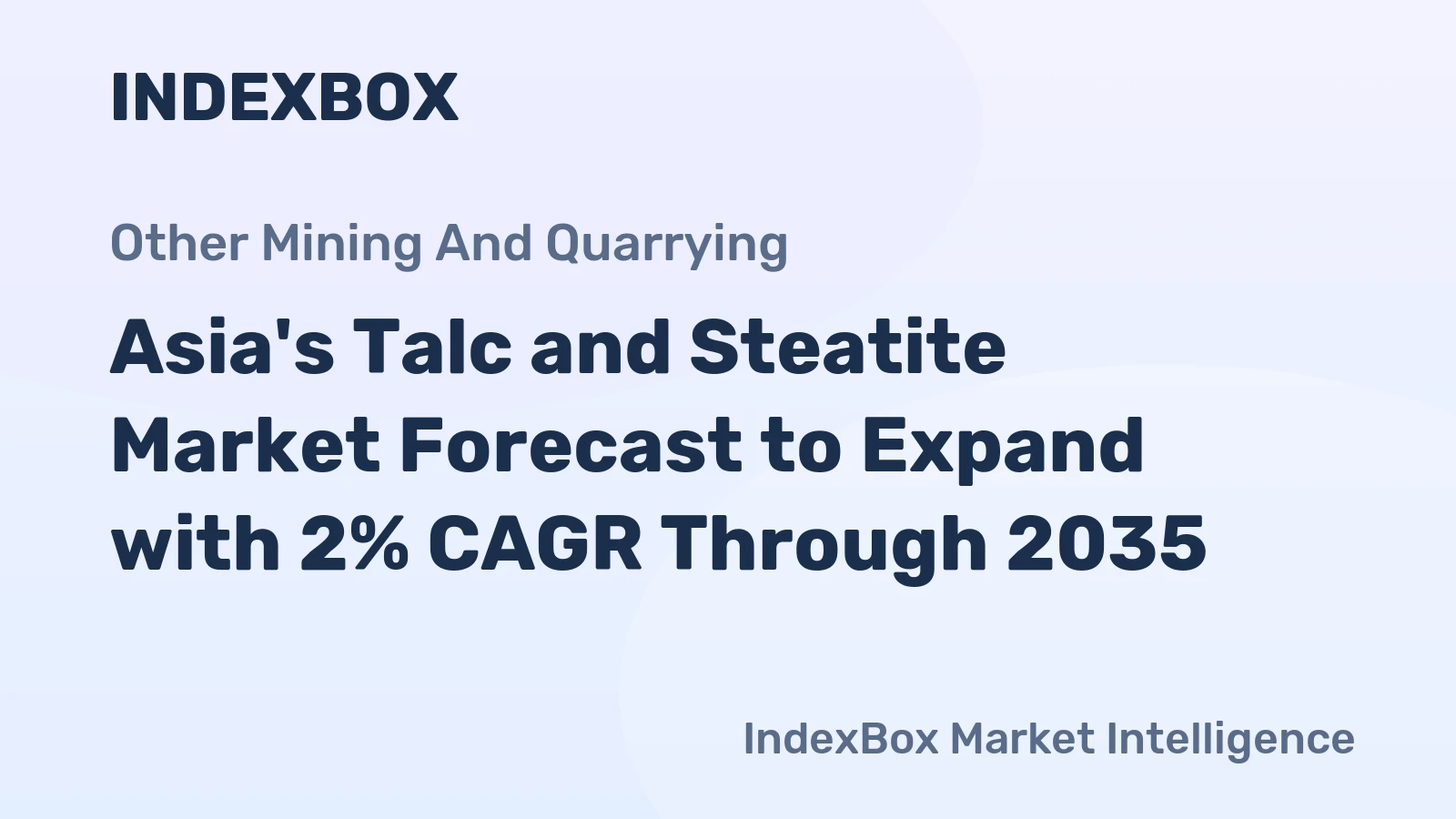 Asia's Talc and Steatite Market Forecast to Expand with 2% CAGR Through 2035