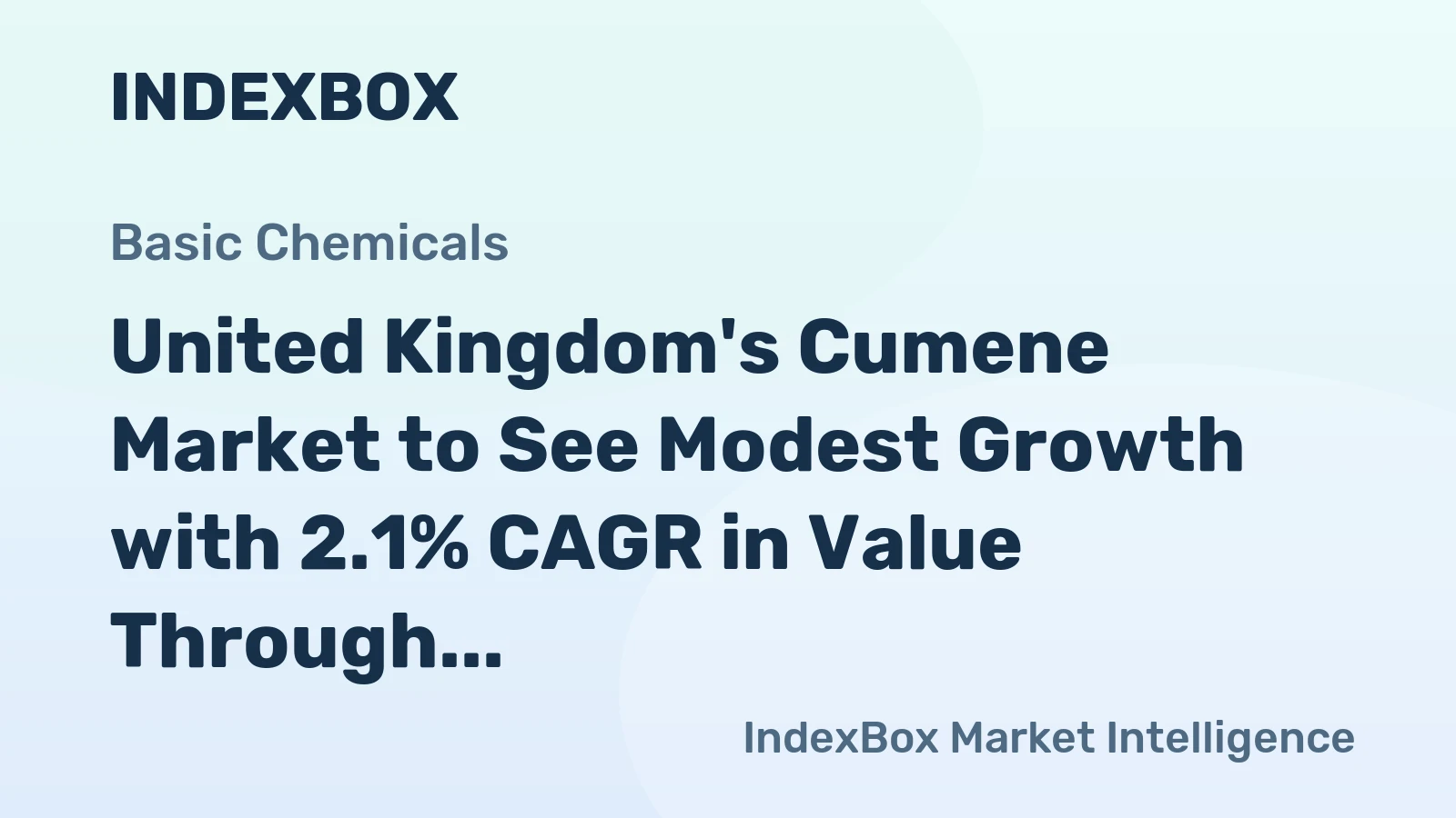 United Kingdom's Cumene Market to See Modest Growth with 2.1% CAGR in Value Through 2035