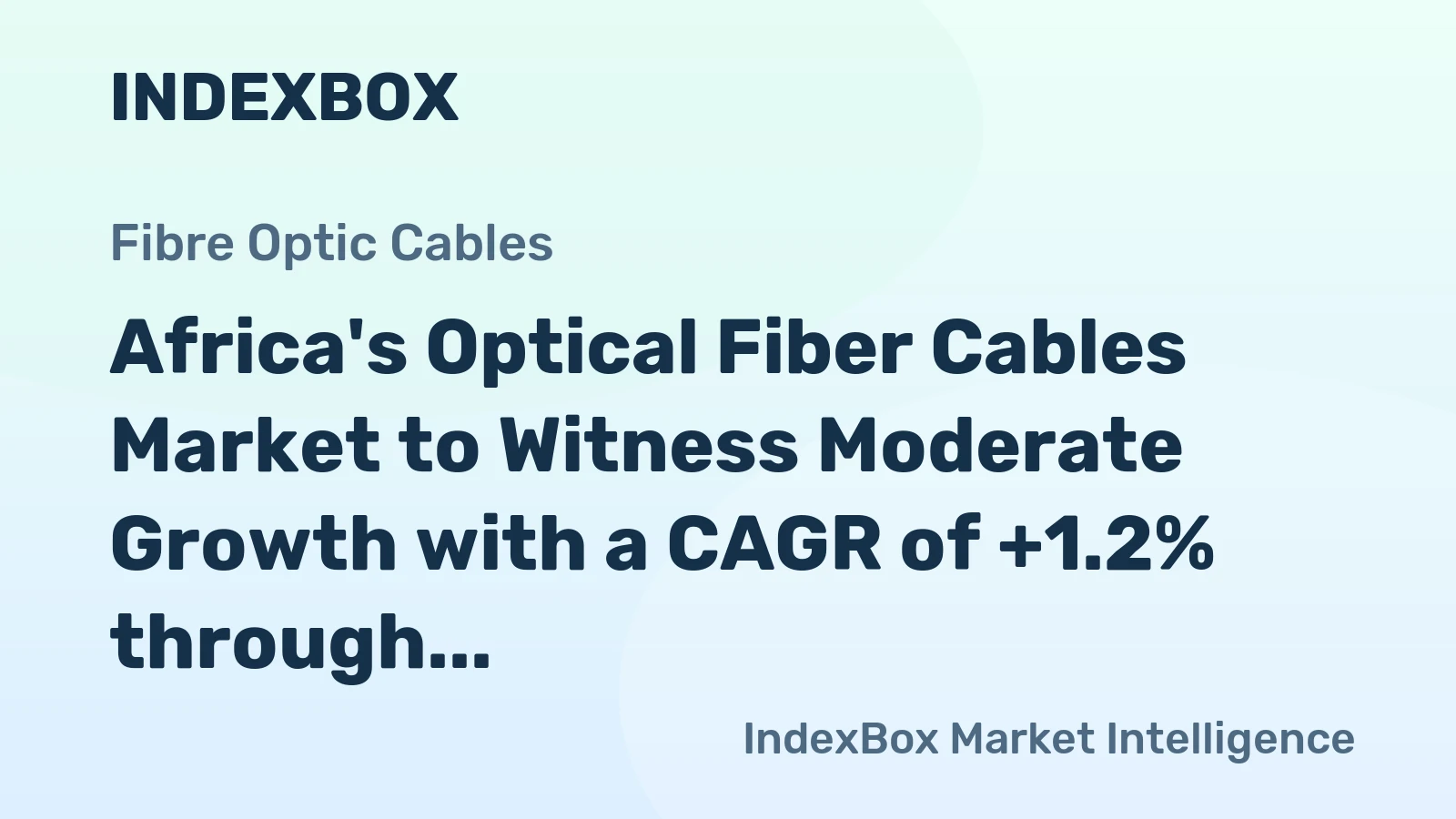 Africa's Optical Fiber Cables Market to Witness Moderate Growth with a CAGR of +1.2% through 2035