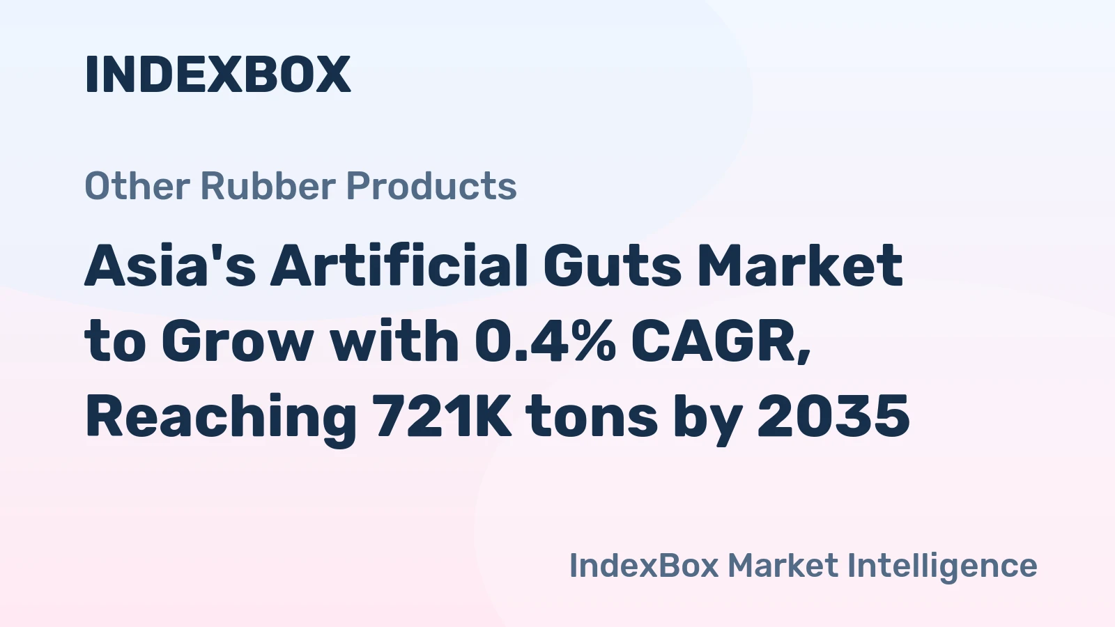 Asia's Artificial Guts Market to Grow with 0.4% CAGR, Reaching 721K tons by 2035