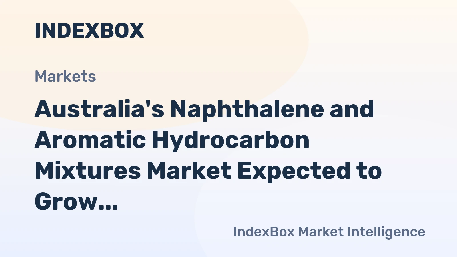 Australia's Naphthalene and Aromatic Hydrocarbon Mixtures Market Expected to Grow with a CAGR of +1.7% by 2035