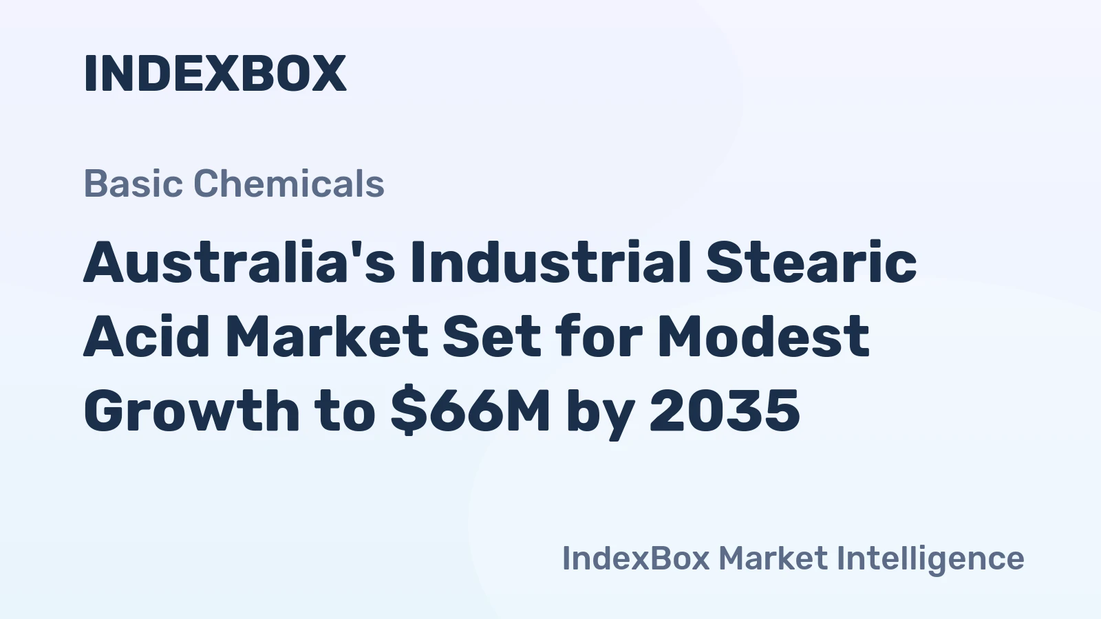 Australia's Industrial Stearic Acid Market Set for Modest Growth to $66M by 2035