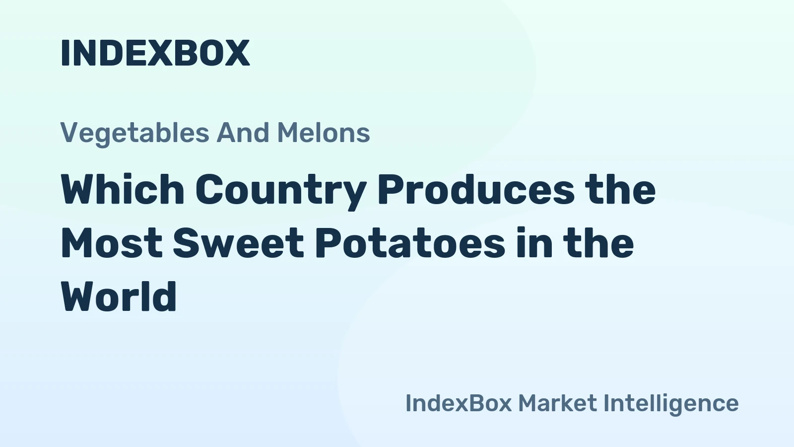 Which Country Produces the Most Sweet Potatoes in the World?