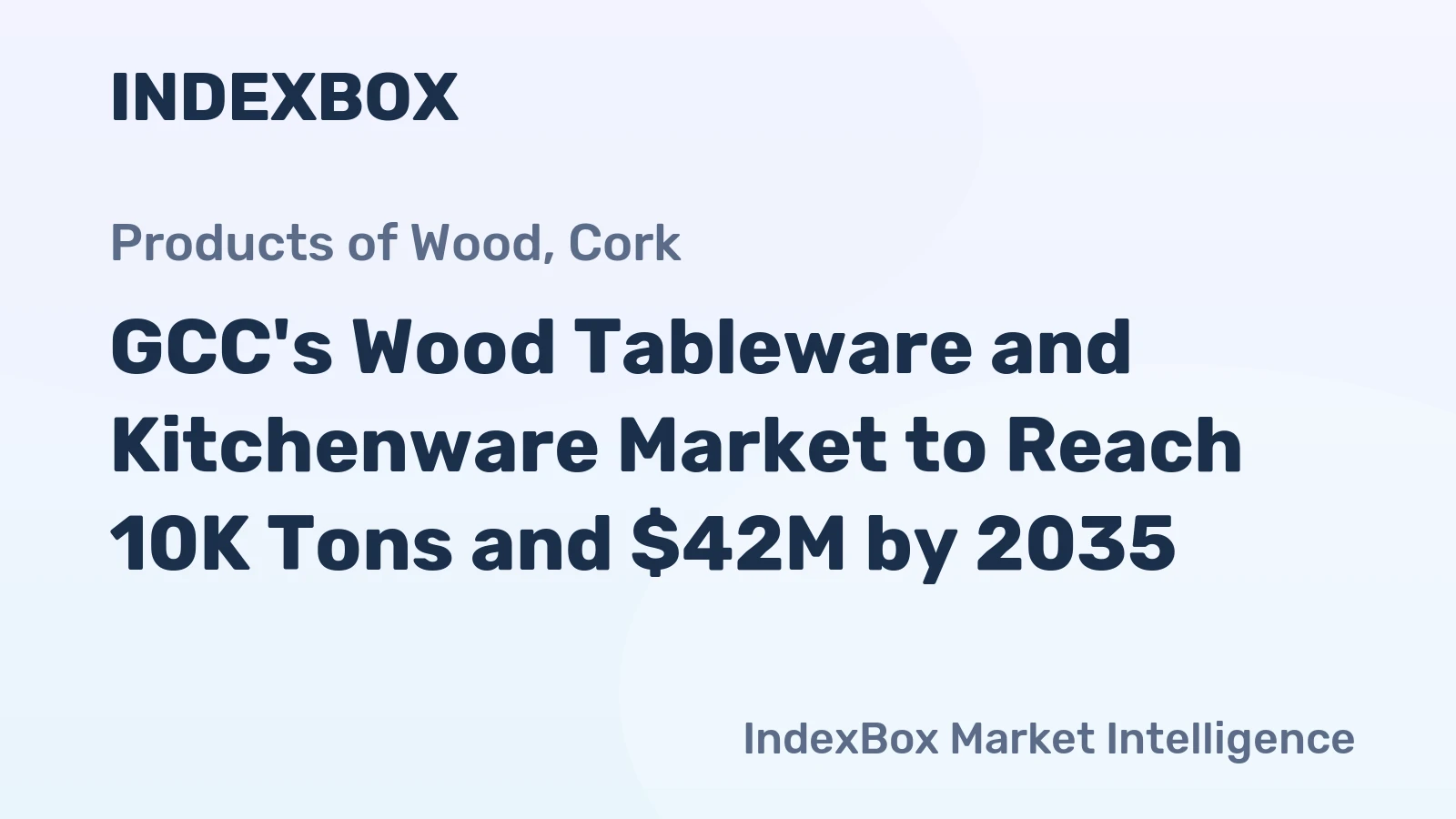 GCC's Wood Tableware and Kitchenware Market to Reach 10K Tons and $42M by 2035