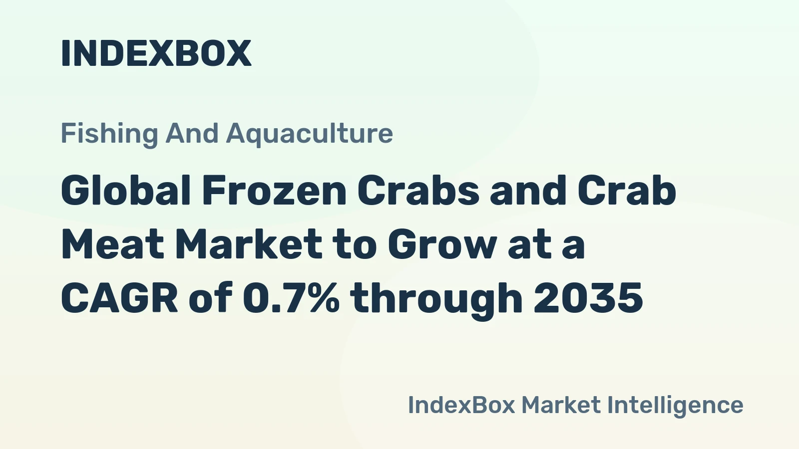 Global Frozen Crabs and Crab Meat Market to Grow at a CAGR of 0.7% through 2035