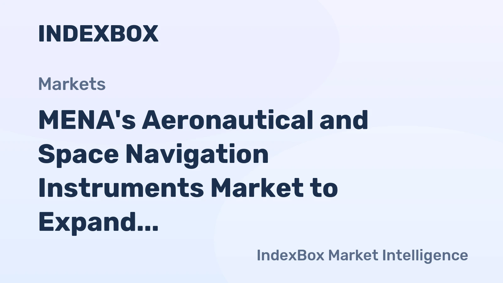 MENA's Aeronautical and Space Navigation Instruments Market to Expand at CAGR of +0.7% Over Next Decade