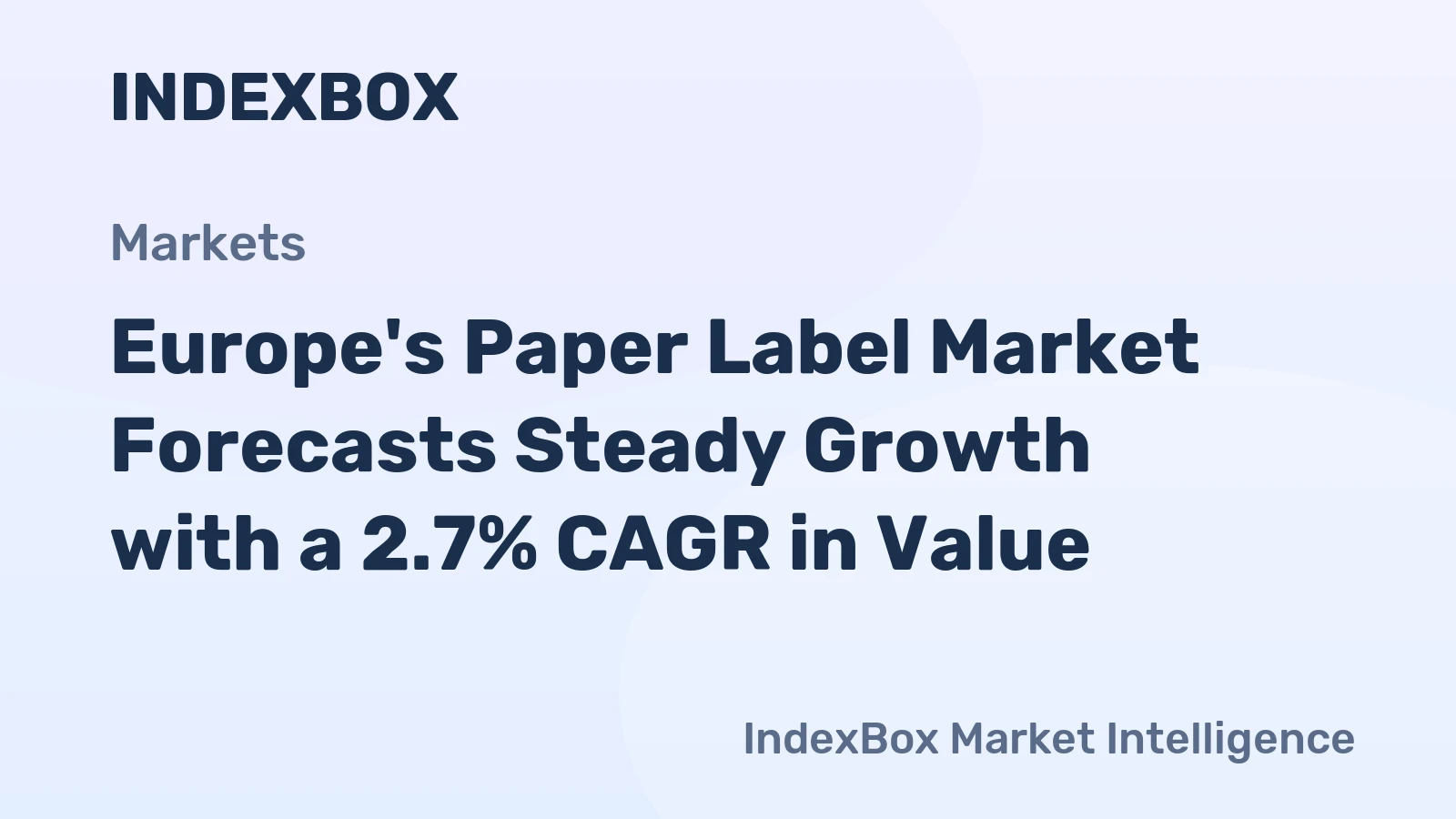 Europe's Paper Label Market Forecasts Steady Growth with a 2.7% CAGR in Value