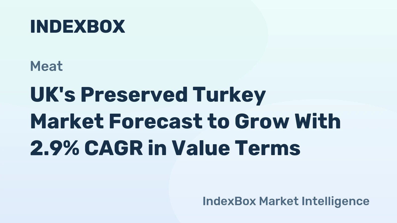 UK's Preserved Turkey Market Forecast to Grow With 2.9% CAGR in Value Terms