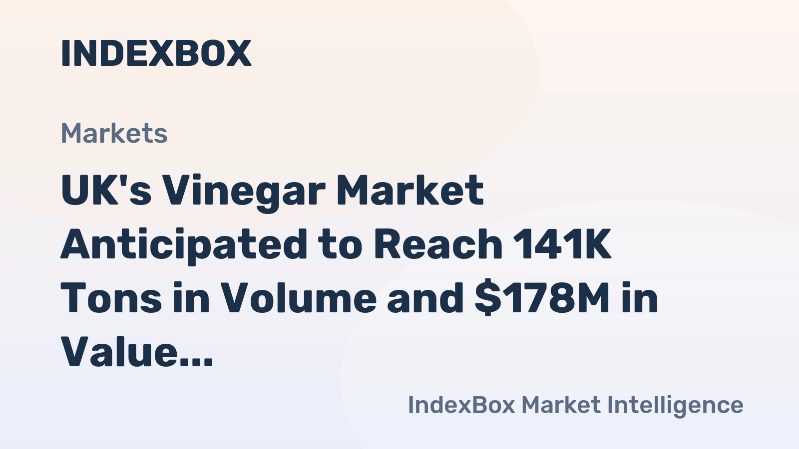 UK's Vinegar Market Anticipated to Reach 141K Tons in Volume and $178M in Value by 2035