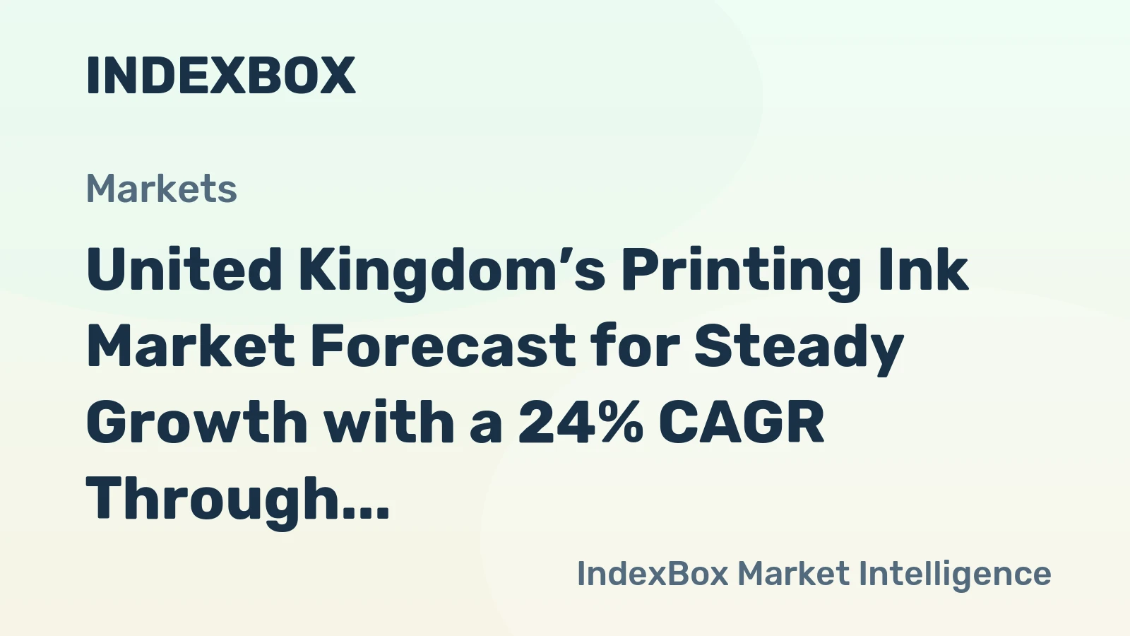 United Kingdom’s Printing Ink Market Forecast for Steady Growth with a 24% CAGR Through 2035