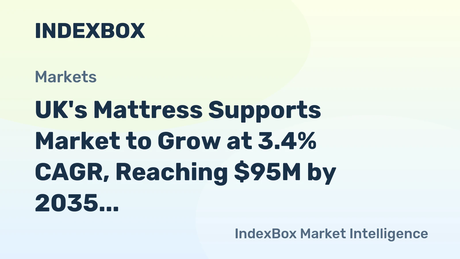 UK's Mattress Supports Market to Grow at 3.4% CAGR, Reaching $95M by 2035