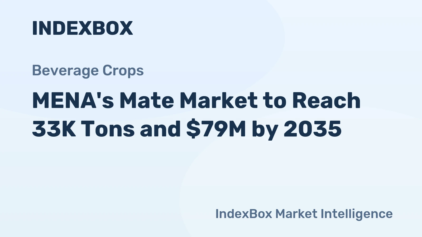 MENA's Mate Market to Reach 33K Tons and $79M by 2035