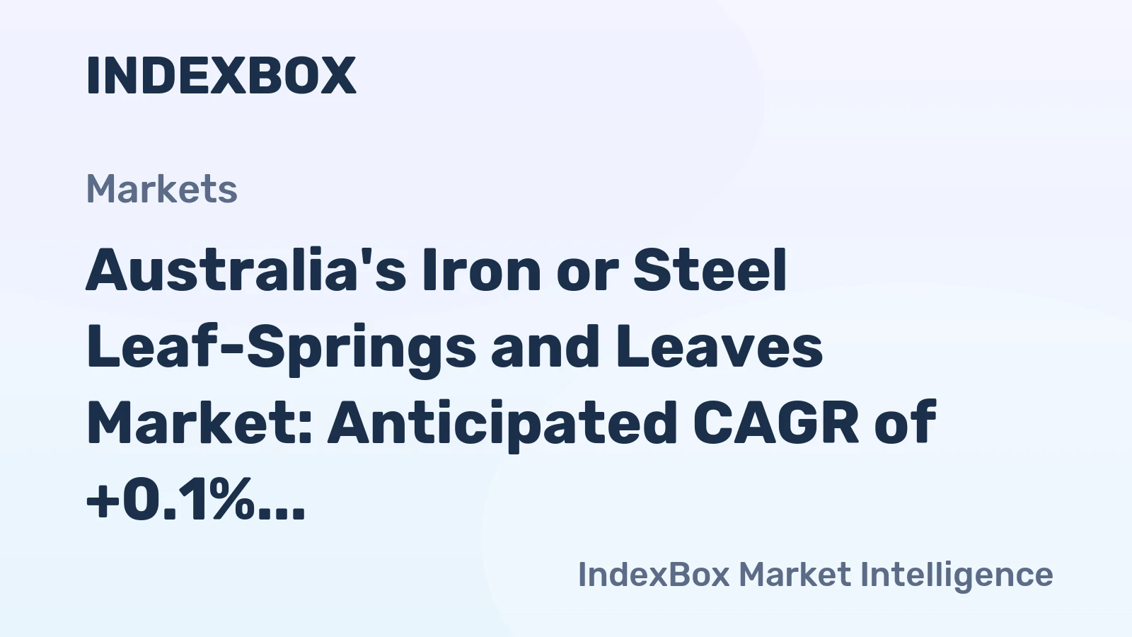 Australia's Iron or Steel Leaf-Springs and Leaves Market: Anticipated CAGR of +0.1% to Reach 14K Tons by 2035