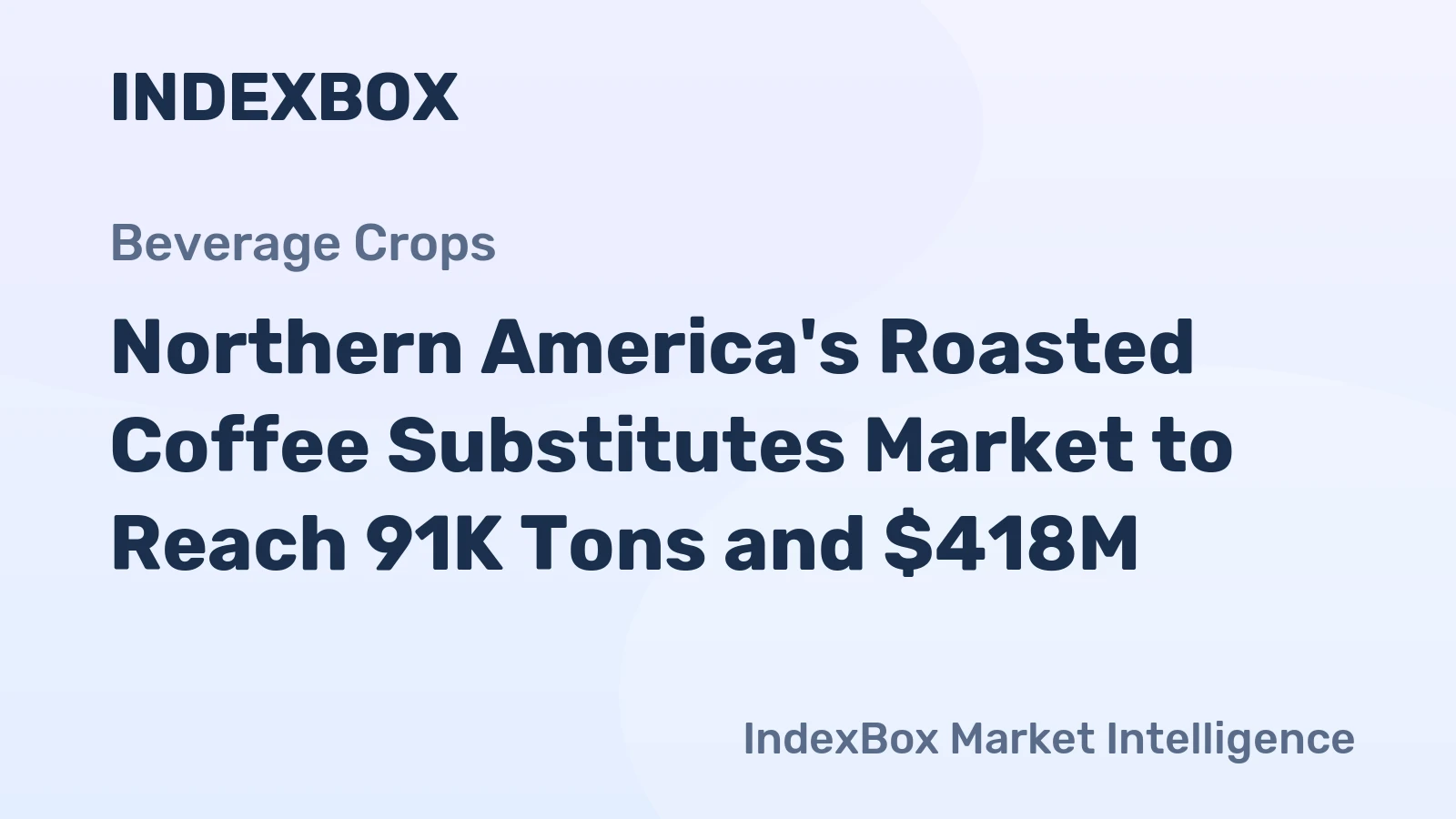 Northern America's Roasted Coffee Substitutes Market to Reach 91K Tons and $418M