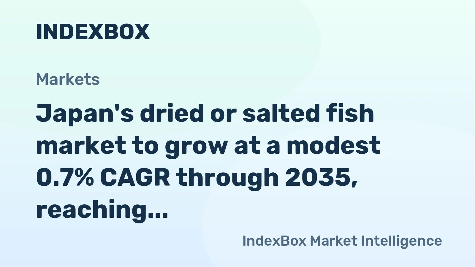 Japan's dried or salted fish market to grow at a modest 0.7% CAGR through 2035, reaching $759M, driven by rising domestic demand.