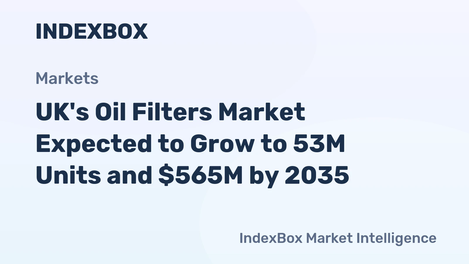 UK's Oil Filters Market Expected to Grow to 53M Units and $565M by 2035