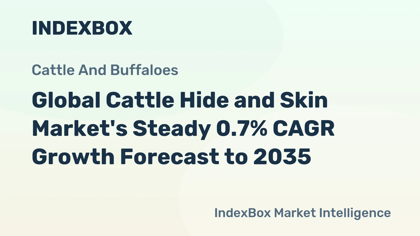 Global Cattle Hide and Skin Market's Steady 0.7% CAGR Growth Forecast to 2035